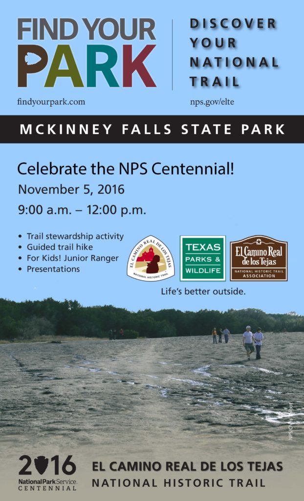 NPS Centennial Event at McKinney Falls State Park - November 5, 2016 ...